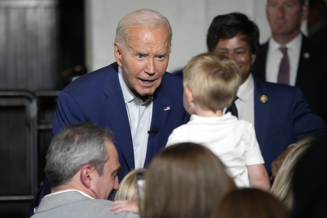 Biden defiantly says he’s ‘not going anywhere’ as he slams Trump ...